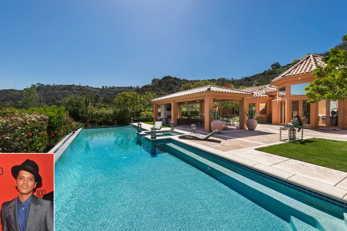 $6.5 Million Bruno Mars House in Studio City, Los Angeles